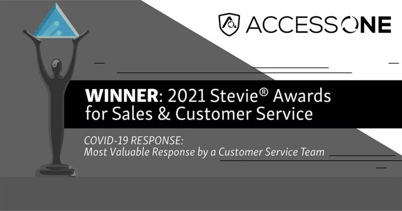 Access One Wins 2021 Stevie Award for Sales & Customer Service